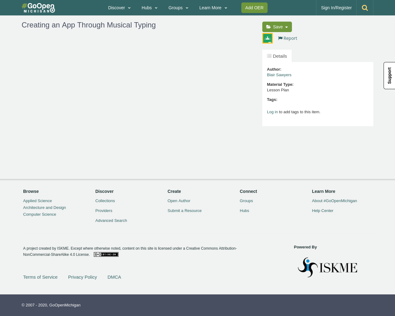 Creating an App Through Musical Typing | GoOpenMichigan