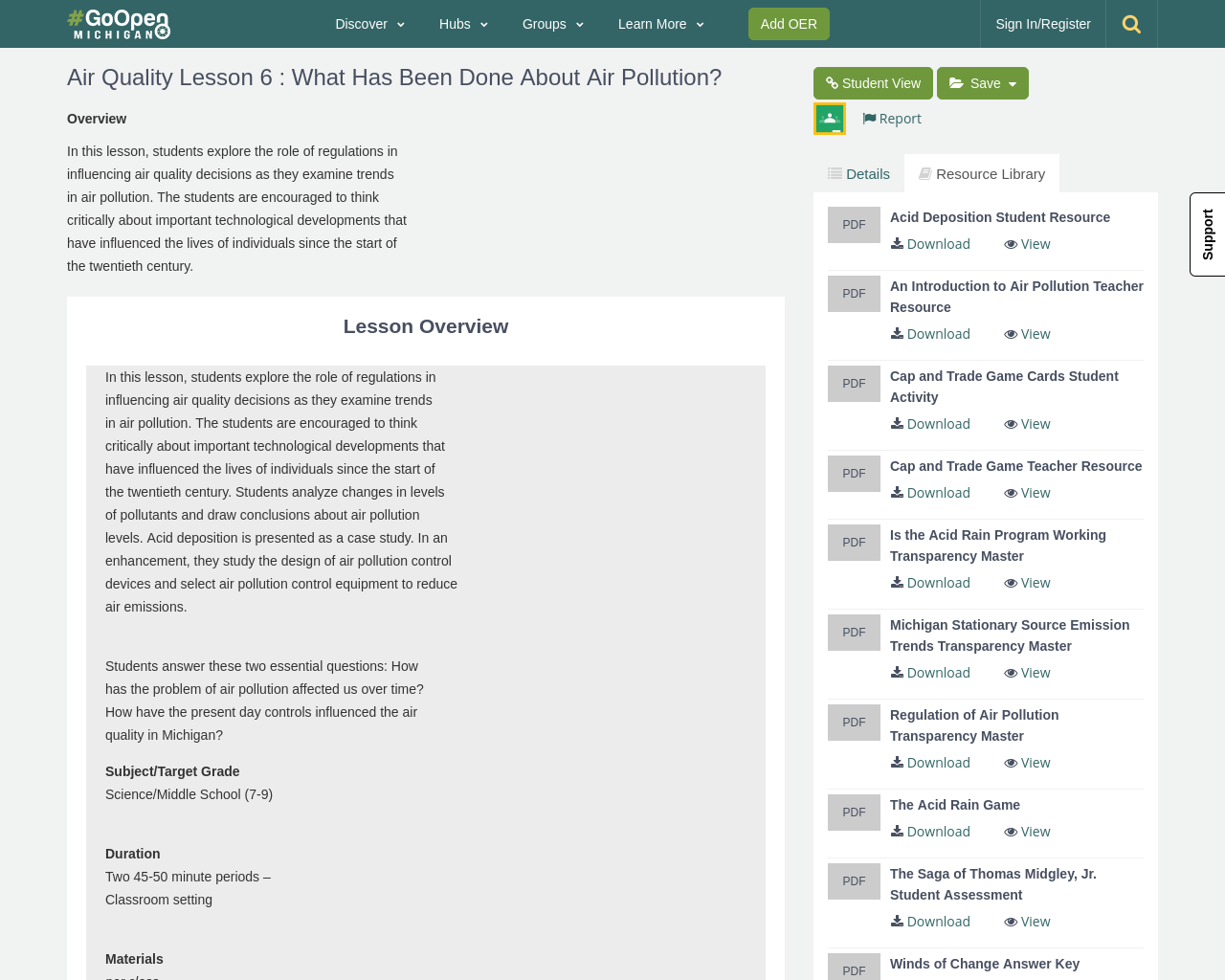 Air Quality Lesson 6 : What Has Been Done About Air Pollution ...
