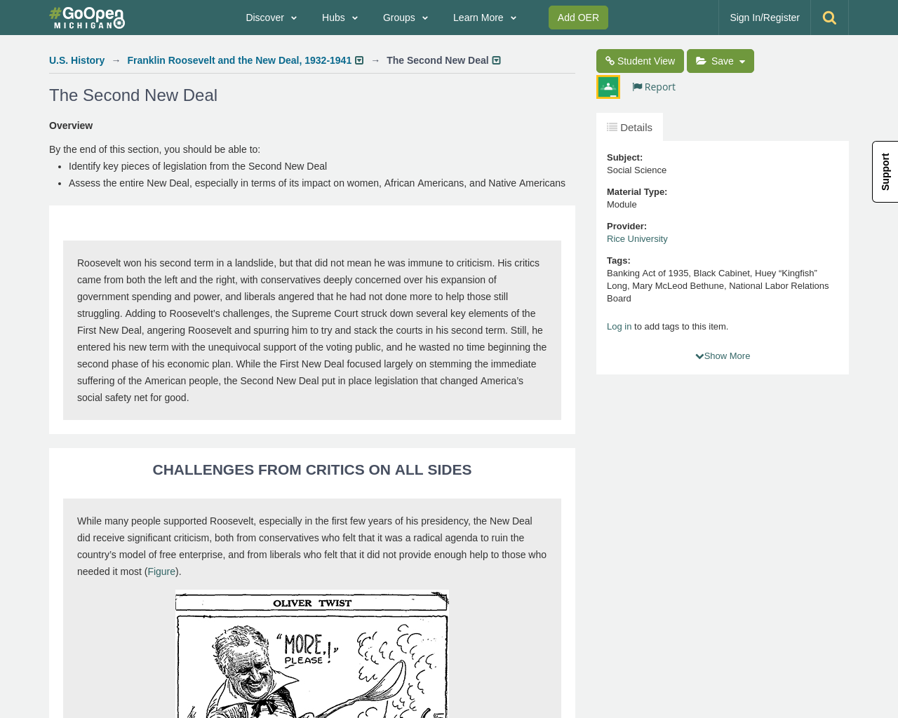 U.S. History, Franklin Roosevelt and the New Deal, 1932-1941, The ...