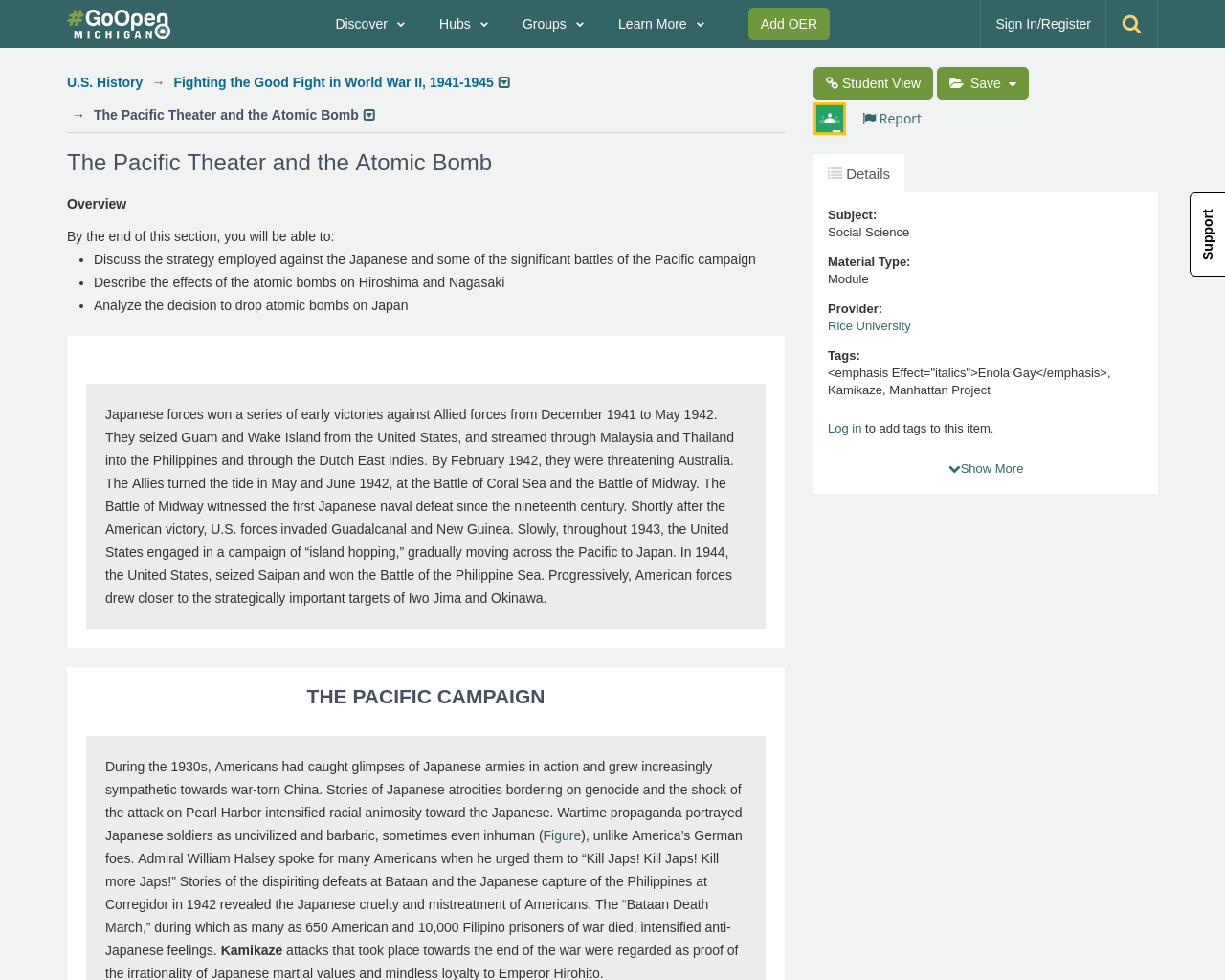 U.S. History, Fighting the Good Fight in World War II, 1941-1945, The ...